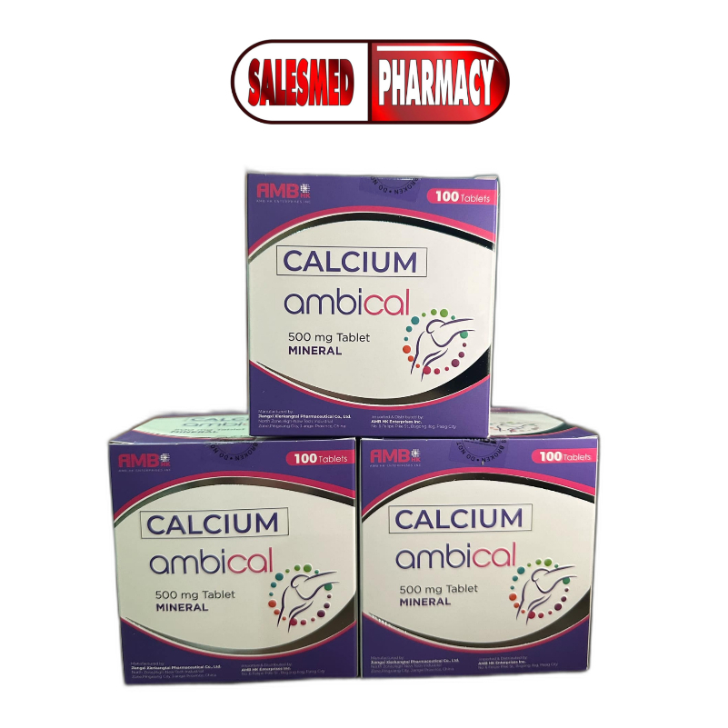 AMBICAL (Calcium) 500mg Tab 100's | Shopee Philippines