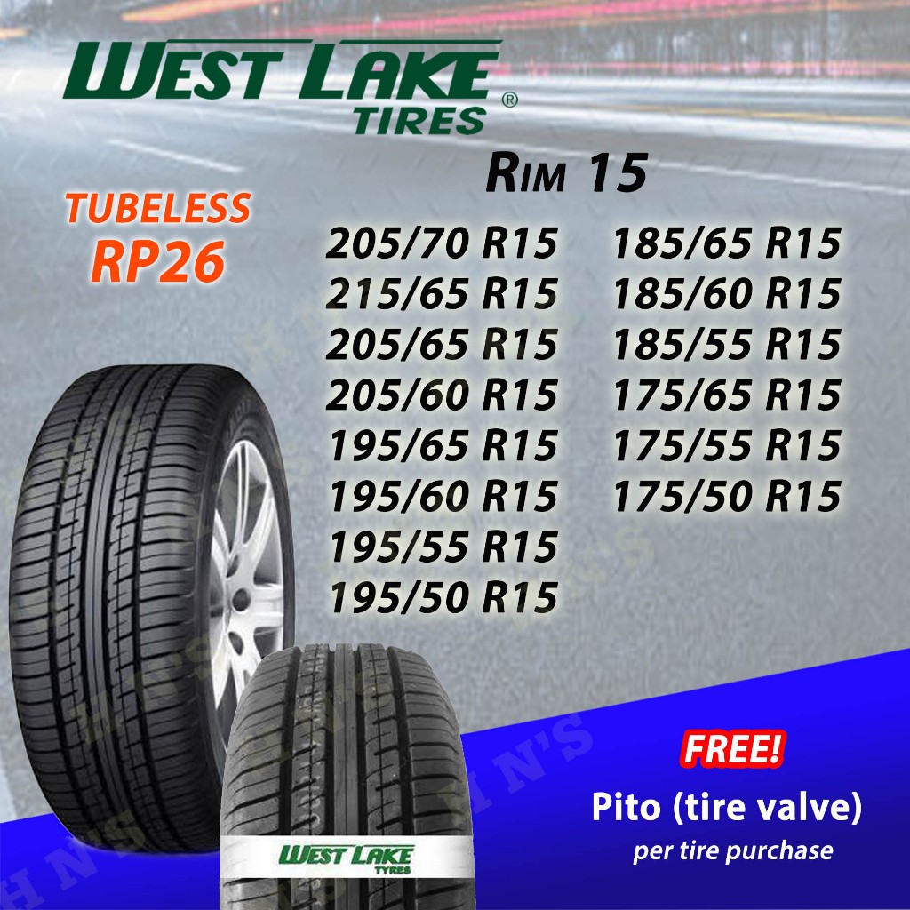 WESTLAKE Tires RIM 15 RP26 Tubeless ( 175/50 R15 , 175/55 R15 , 175/65 ...