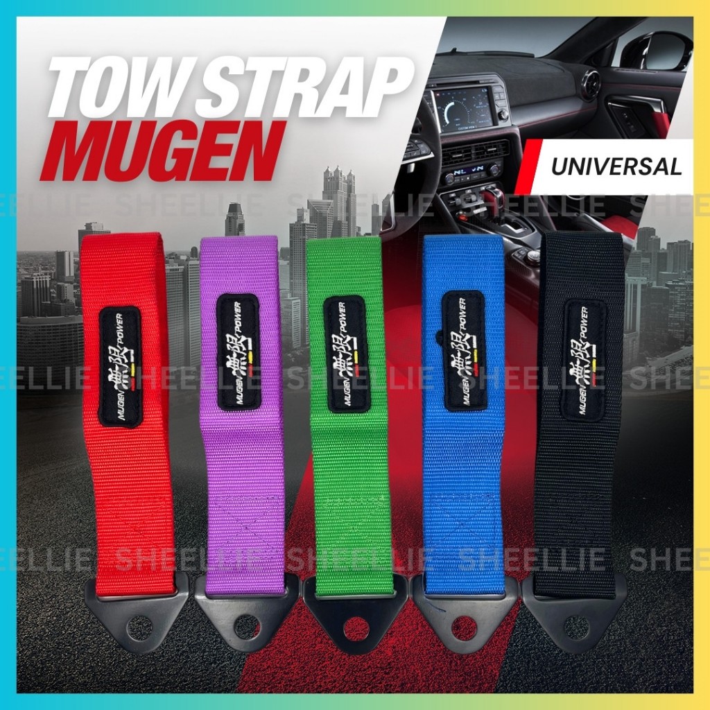 MUGEN COD Universal Car Tow Strap Motor Tow Strap Tow Hook Strap Tow ...