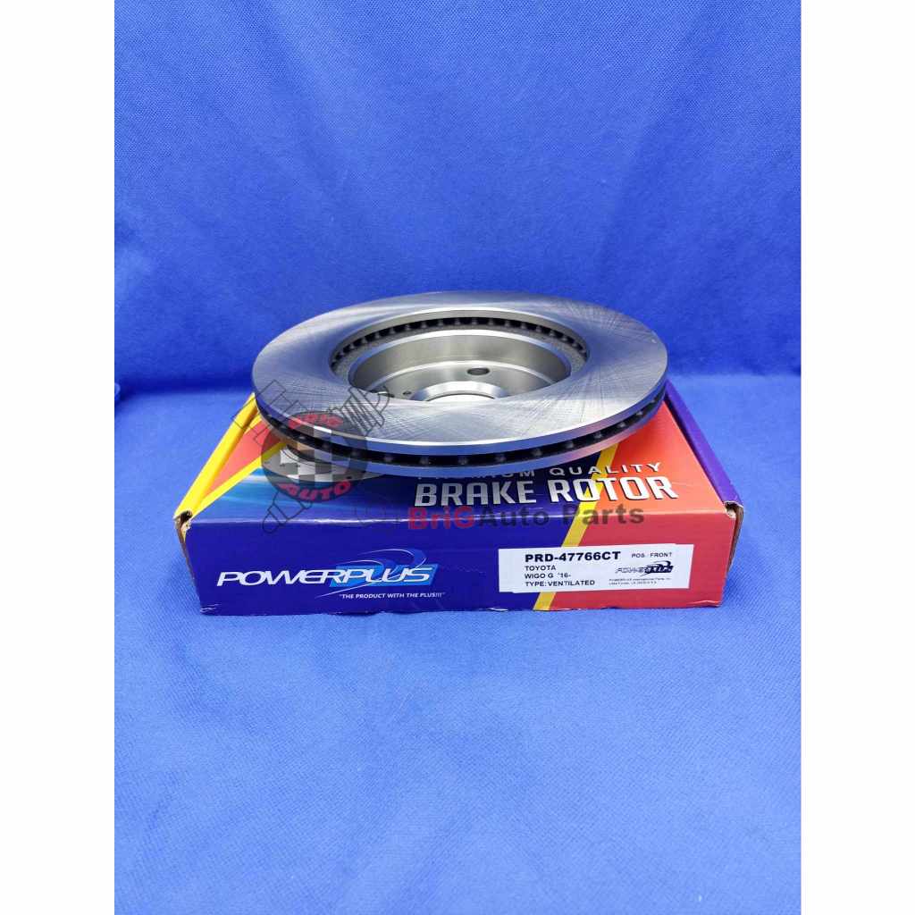 Toyota Wigo G 2014-2022 Front Disc Plate/Rotor disc ''POWER PLUS''(sold ...