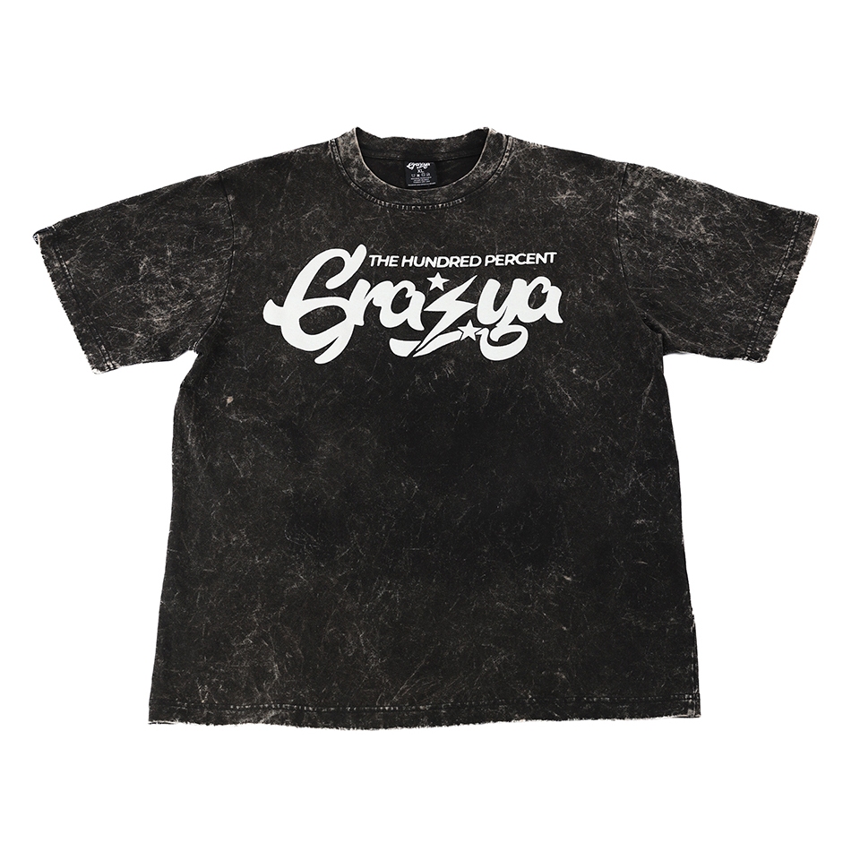 The Hundred Percent X Grasya (Official logo Collaboration Acid Wash) | Shopee Philippines