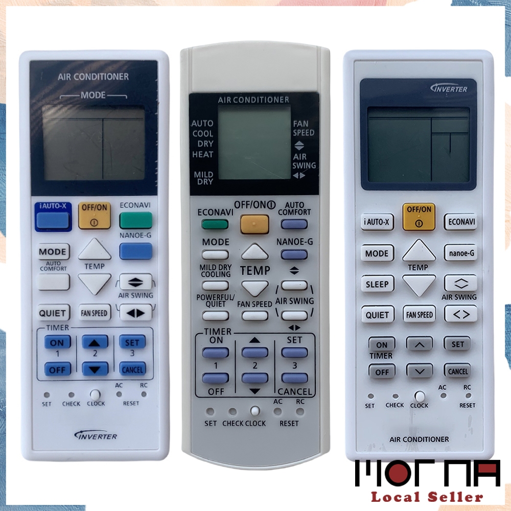 Panasonic Aircon Remote A75C03550 A75C4543 A75C3300 4065 2913 3706 3871 ...