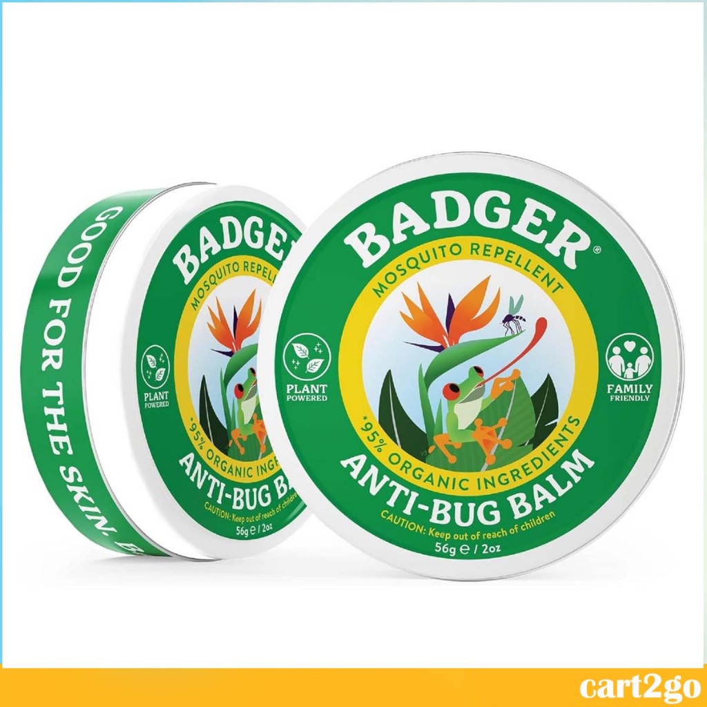 Badger Anti-Bug Balm Bug Repellent Organic Deet-Free Mosquito Repellent ...