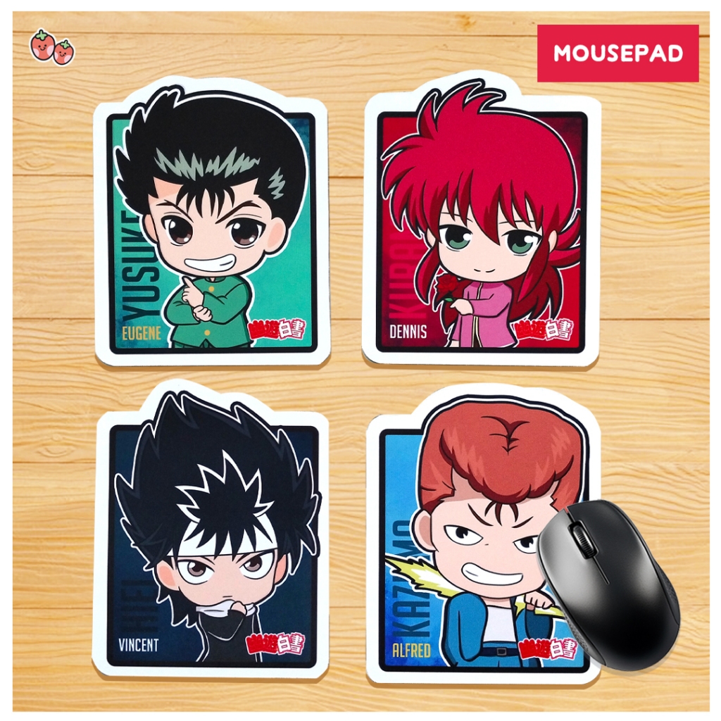 Ghost Fighter Mousepad - YuYu Hakusho Eugene Alfred Dennis Vincent ...