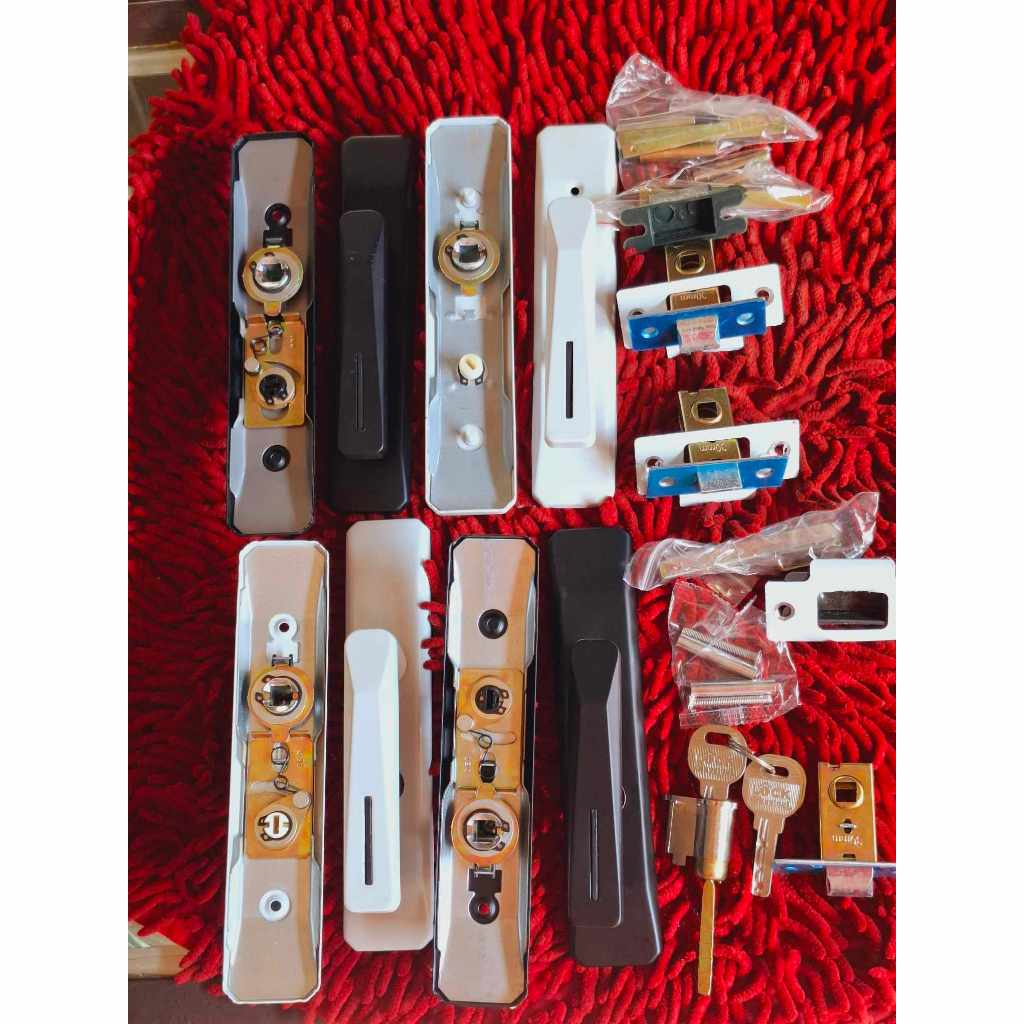 #Alco 301 Door Lockset/ Lock with Key (Black and White) | Shopee ...