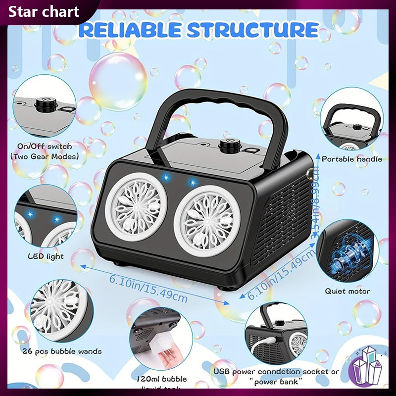 Automatic Bubble Machine Upgrade Bubble Blower birthday party / Wedding ...