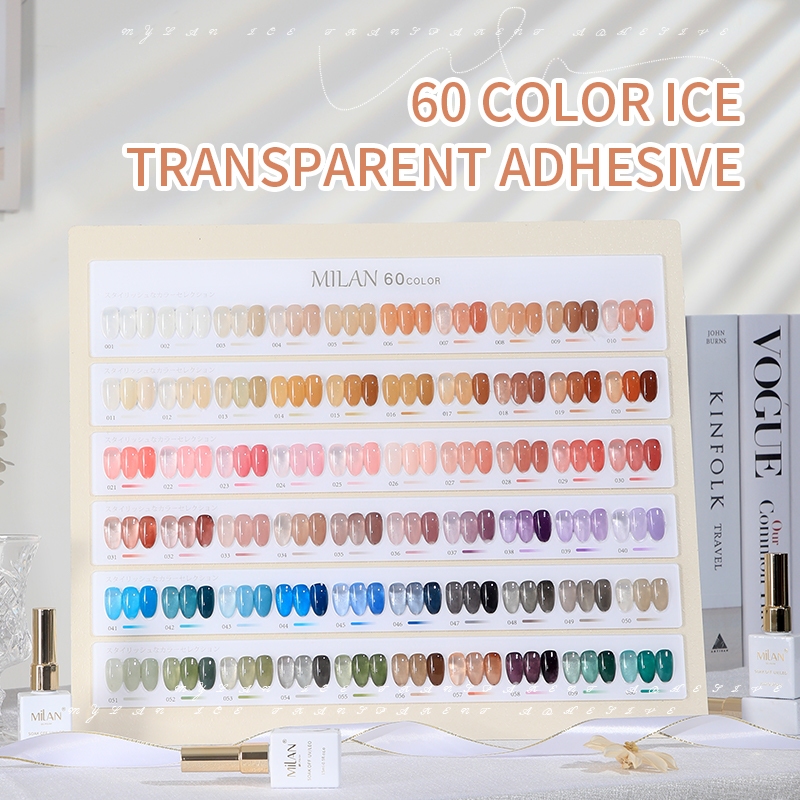 15ml 60Colors Jelly Translucent Nail Polish Set Nail Kit for Salon Gel ...