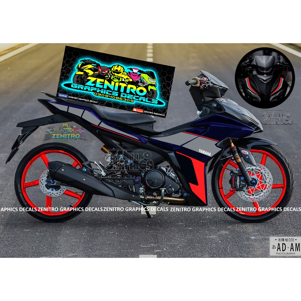 YAMAHA GP DECALS FOR SNIPER 155 ONLY (ZENITRO GRAPHICS DECALS) | Shopee ...