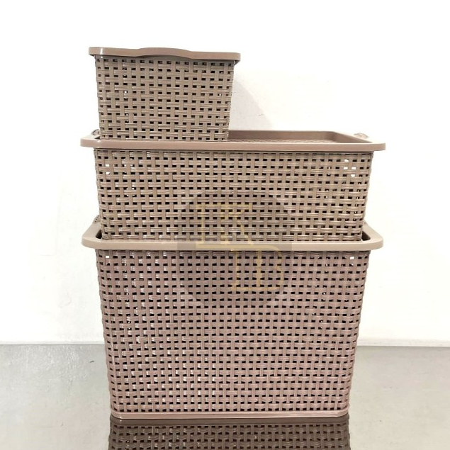 Homeware Stackable Jumbolita Rattan Basket (3 Sizes) | Shopee Philippines