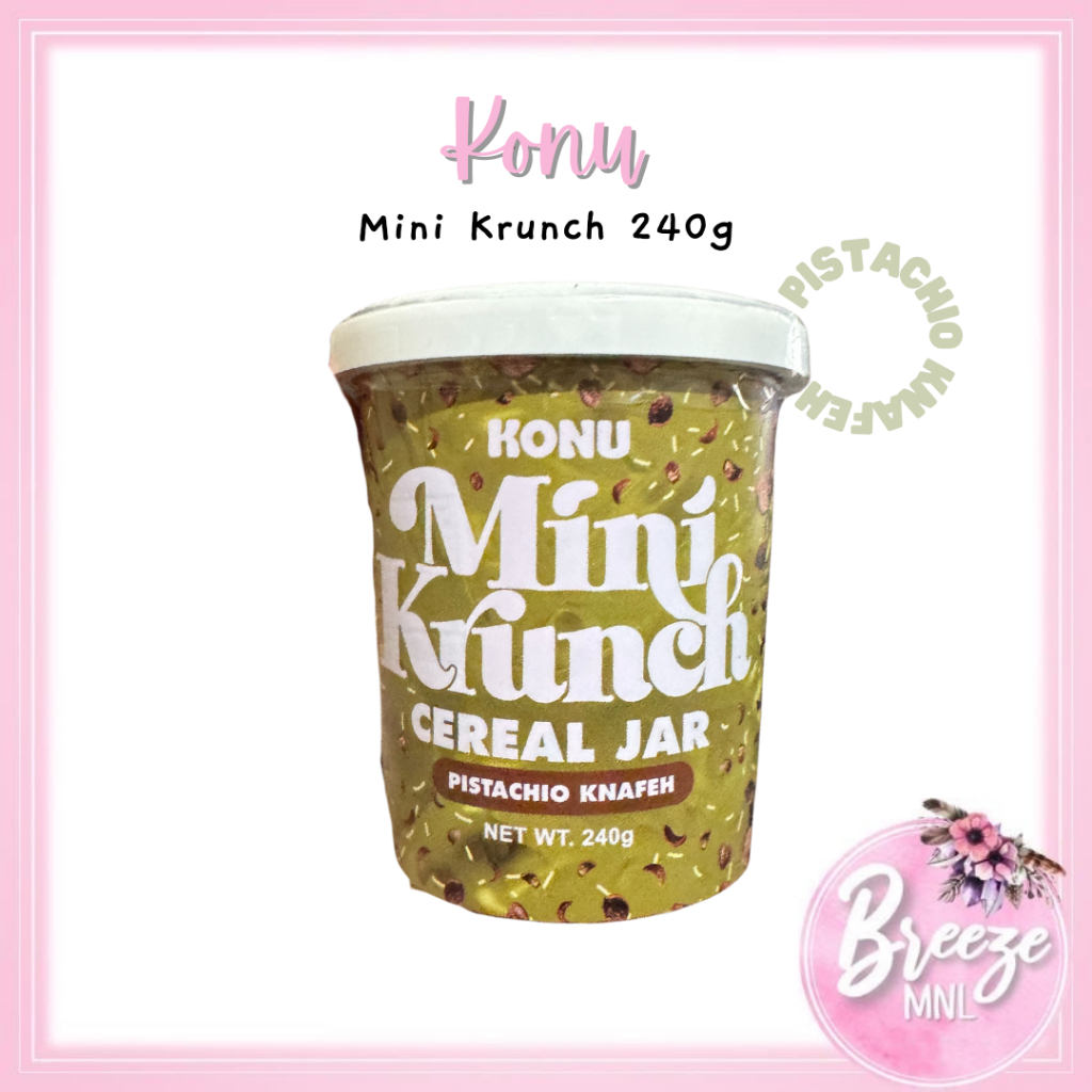 KONU Mini Krunch PREMIUM Pistachio Knafeh Cereal Jar Dubai Chocolate ...