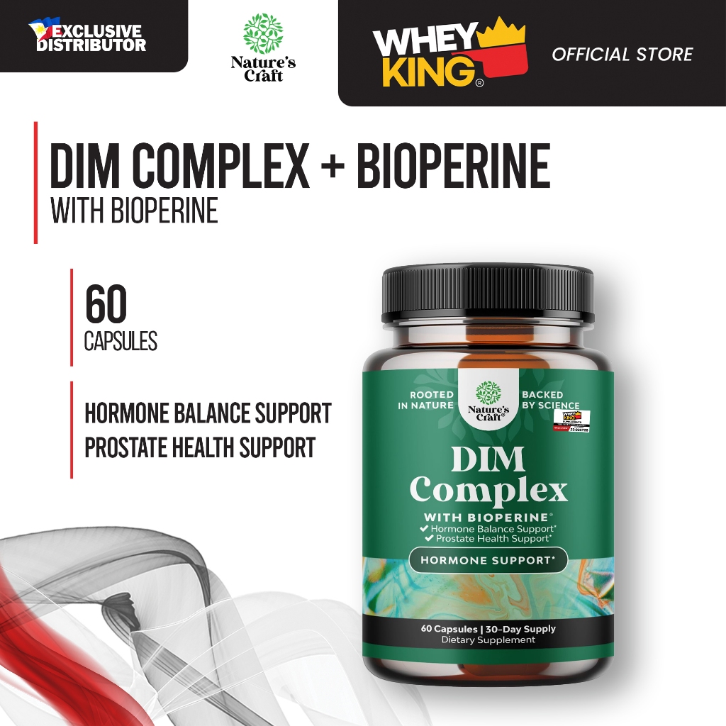 Natures Craft DIM Complex + Bioperine 60 Caps Hormone Support | Shopee ...