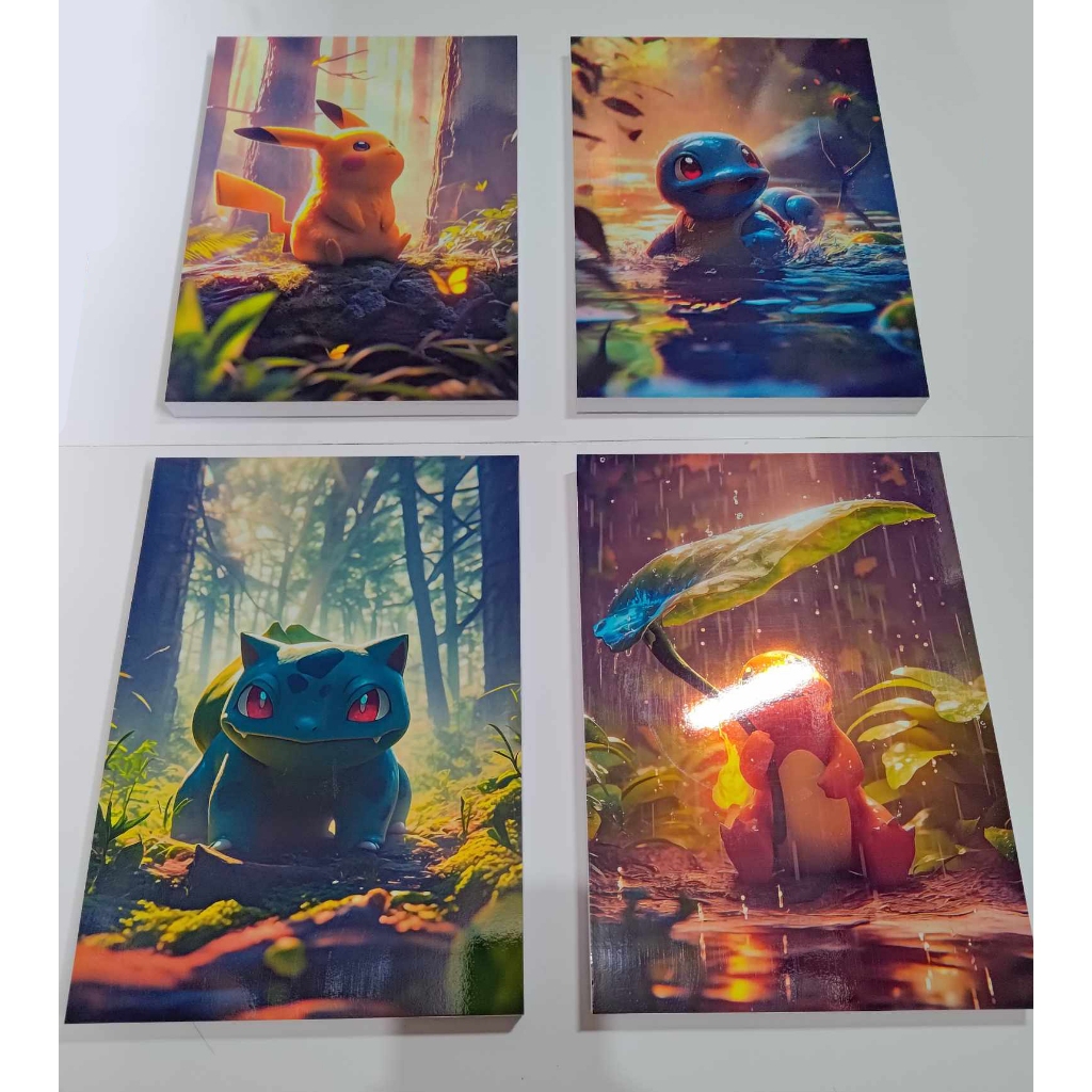 Pokemon Wall Decor On Sintra Board Metallic Gloss A4 Size - Flat Type ...