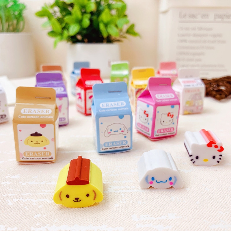 【⚡MT】Cartoon Sanrio Eraser Crumb Remover Traceless Eraser Kuromi Eraser ...