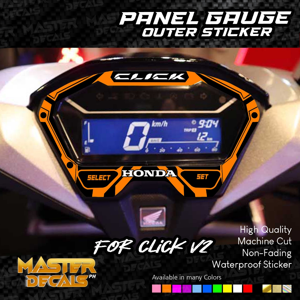 Honda Click Panel Gauge Sticker for v2 | Shopee Philippines