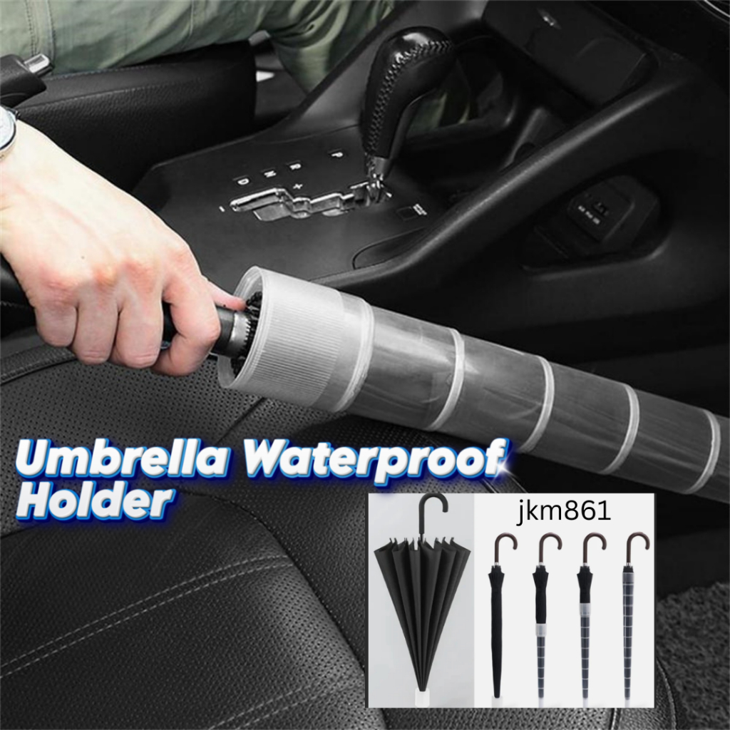 Umbrella Waterproof Cover 80cm Plastic Non-drip Car Retractable Cover ...