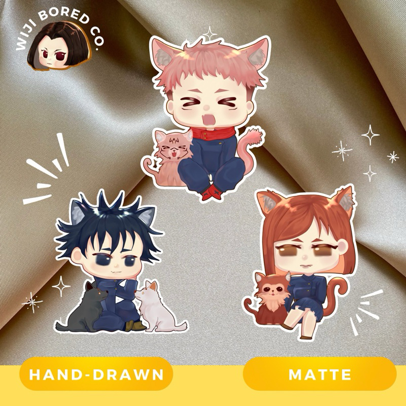 JJK First year stickers, JJK anime stickers, Jujutsu Kaisen sorcerers ...