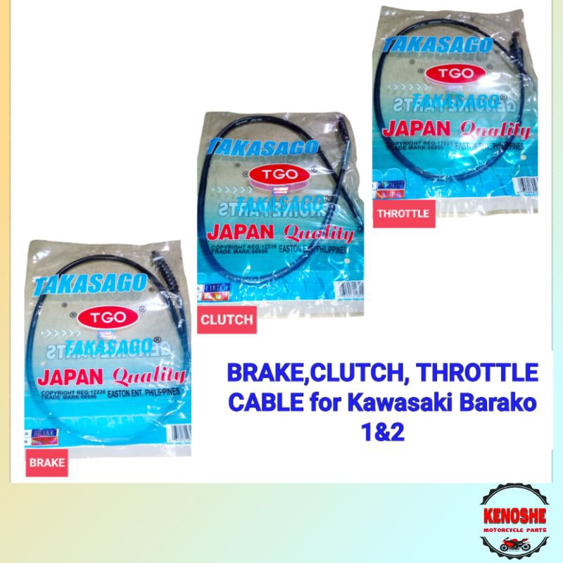 BARAKO 1&2 - 1pc.BRAKE,CLUTCH,THROTTLE CABLE (TAKASAGO) | Shopee ...