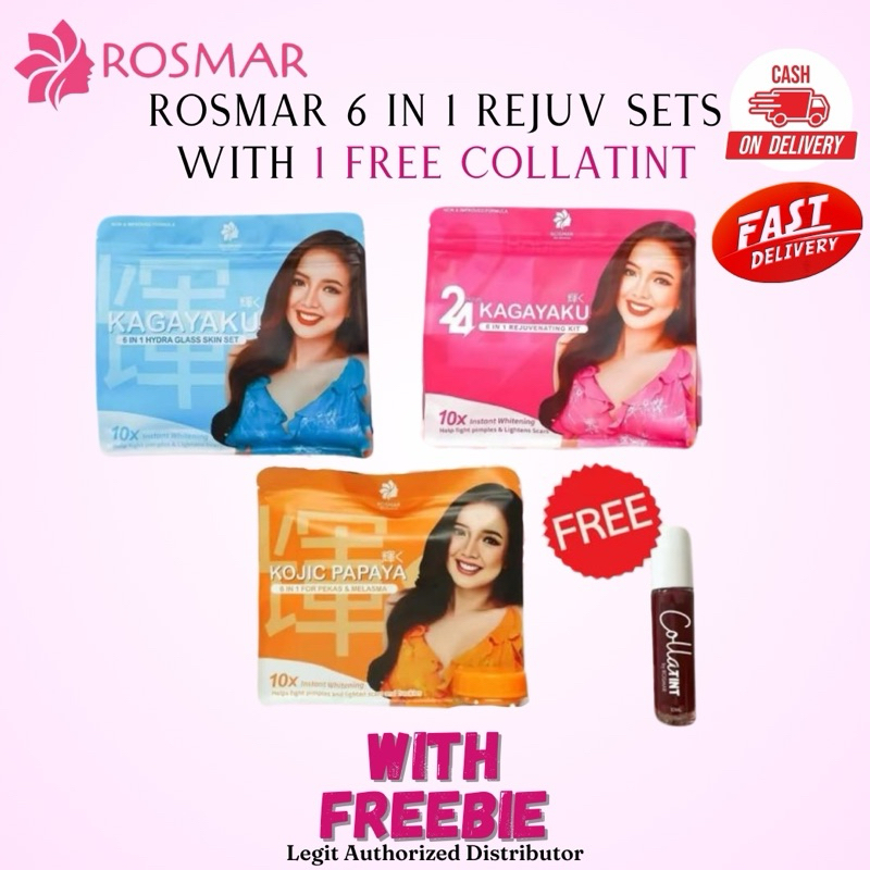 (1 SET ONLY) ROSMAR Rejuv Set / Hydra Set / Rosmar Kojic Pekas Melasma ...