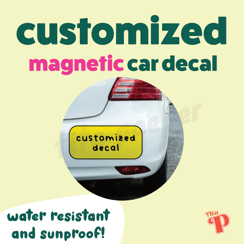 Customized Magnetic Car Decal | Shopee Philippines