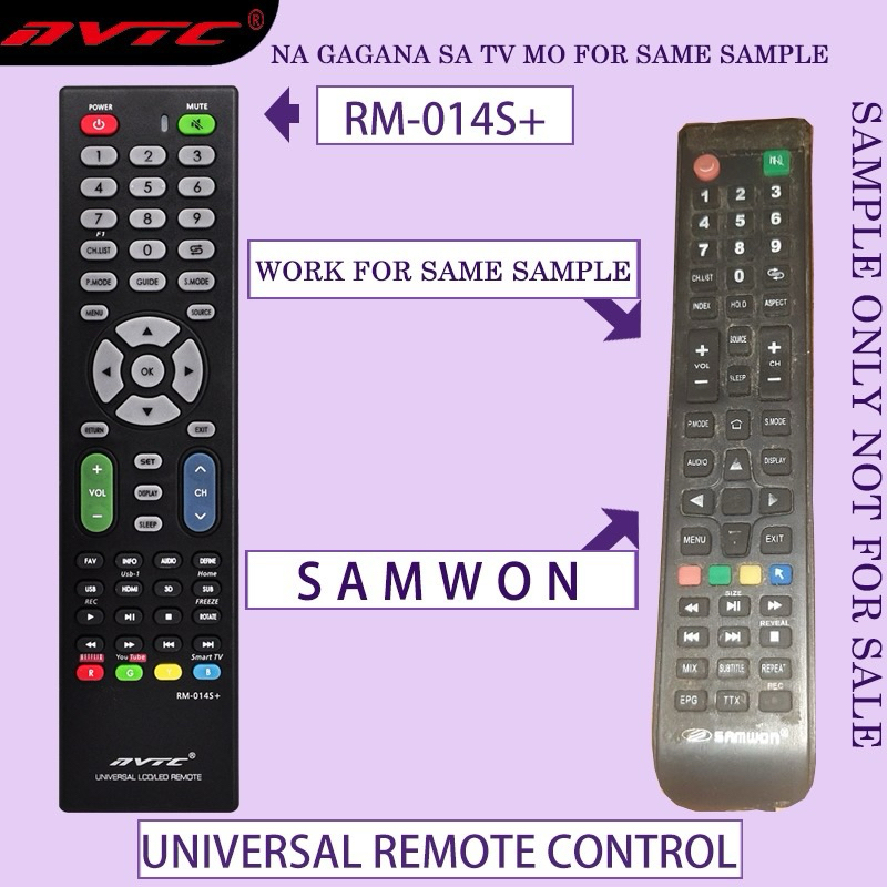 Remote Control for SAMWON Universal Smart tv Remote Na Gagana Sa Tv Mo | Shopee Philippines