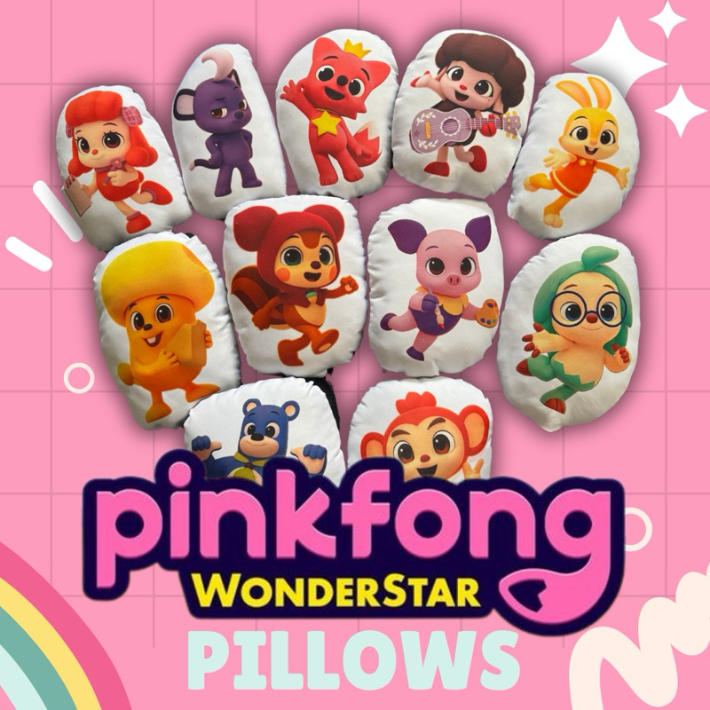 PINKFONG Characters Pillows | PINKFONG Stuffies | PINKFONG PILLOWS for ...