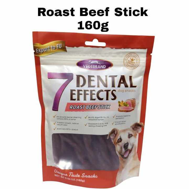 7 Dental Effects Roast Beef Bone Stick 160g Vegebrand - Exp. May 2025 ...