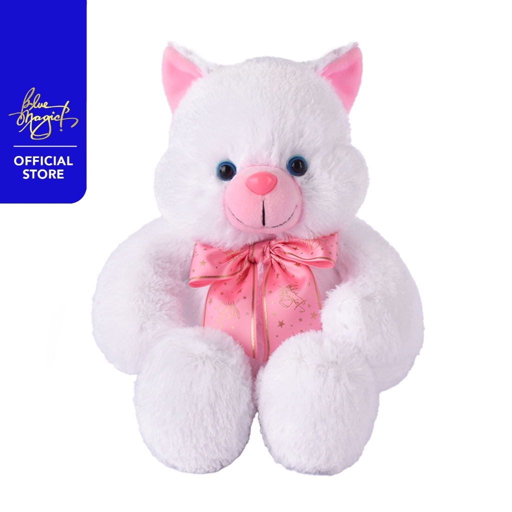 Blue Magic Miss Anicka White Cat Stuffed Toy | Shopee Philippines