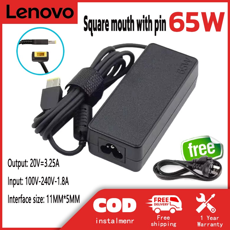 Lenovo Laptop Adapter Charger 45W/ 65W/ 90W 20V 3.25A fast charge ...