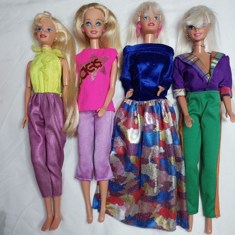 4 Barbie Dolls (Cracked Neck) | Shopee Philippines