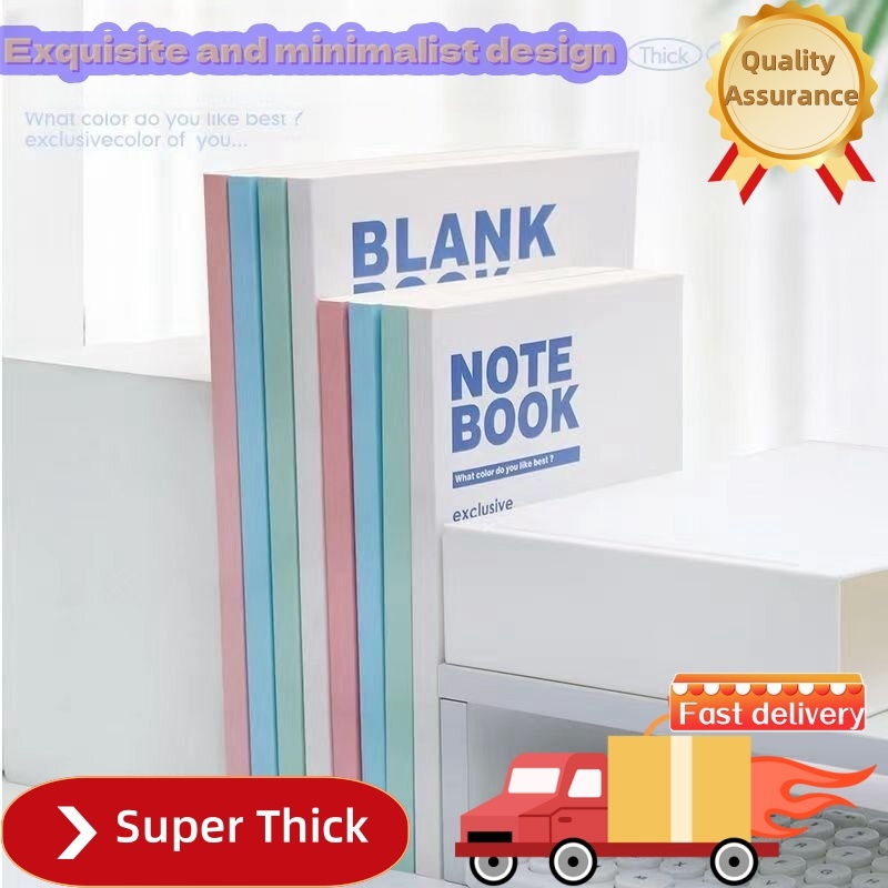Super Thick A5/B5 Color Notebook 128 Sheets Line Blank Notepad Colorful ...