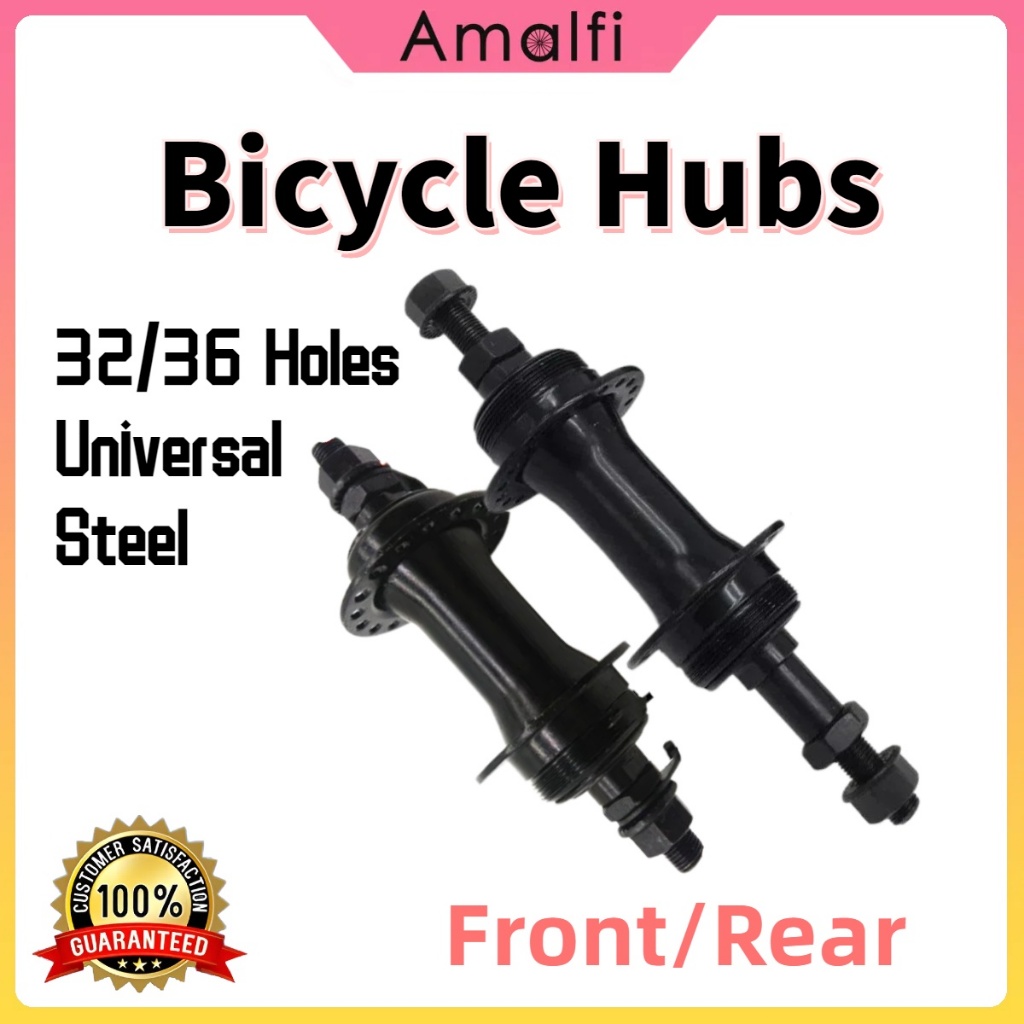 Bike Hubs 14G 32/36 Holes MTB Thread Type Hub Front/Rear Disc Brake Hub ...