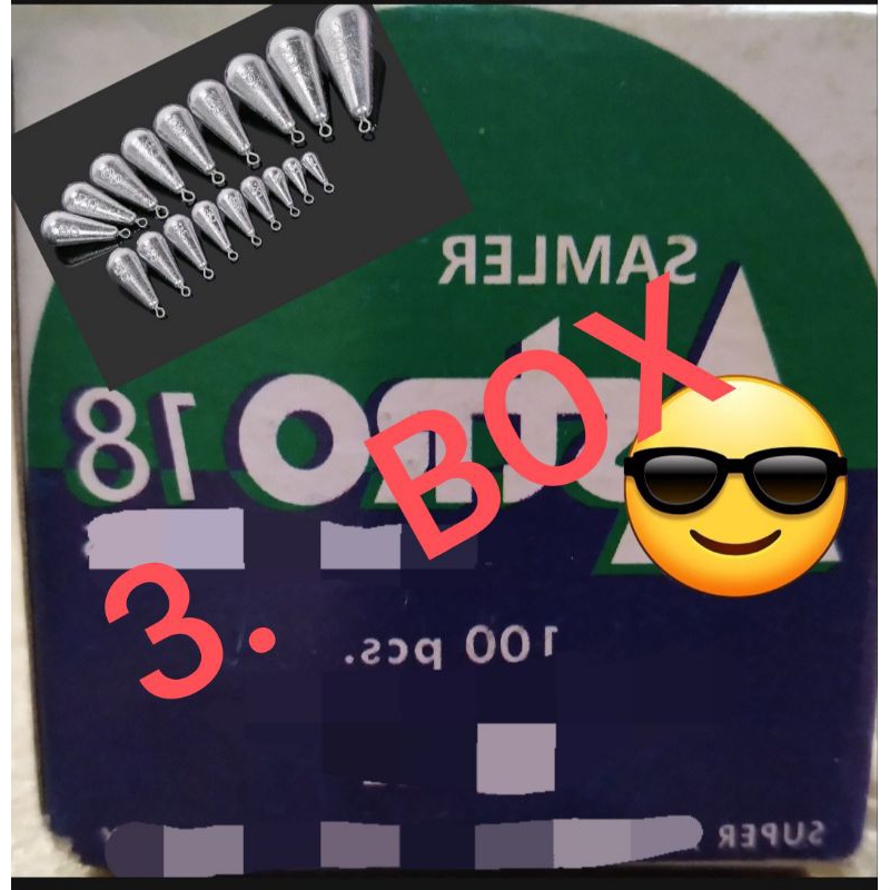 astro lead fishing sinker 3box | Shopee Philippines