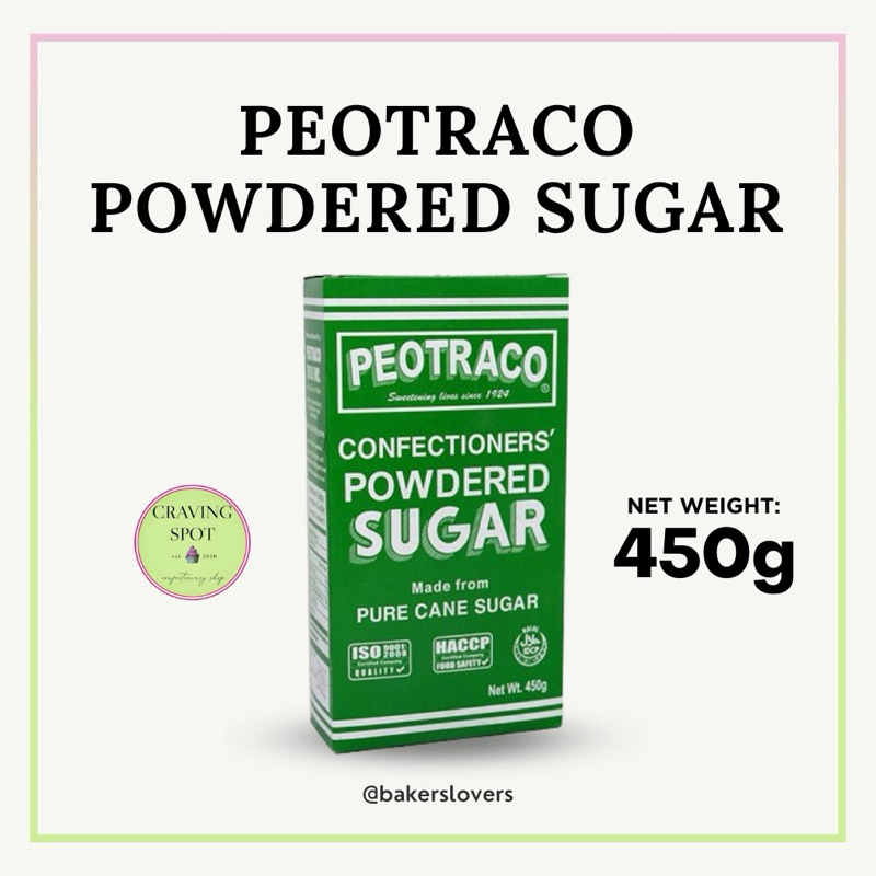 PEOTRACO CONFECTIONERS POWDER SUGAR 450g| 2026 Expiry | Shopee Philippines