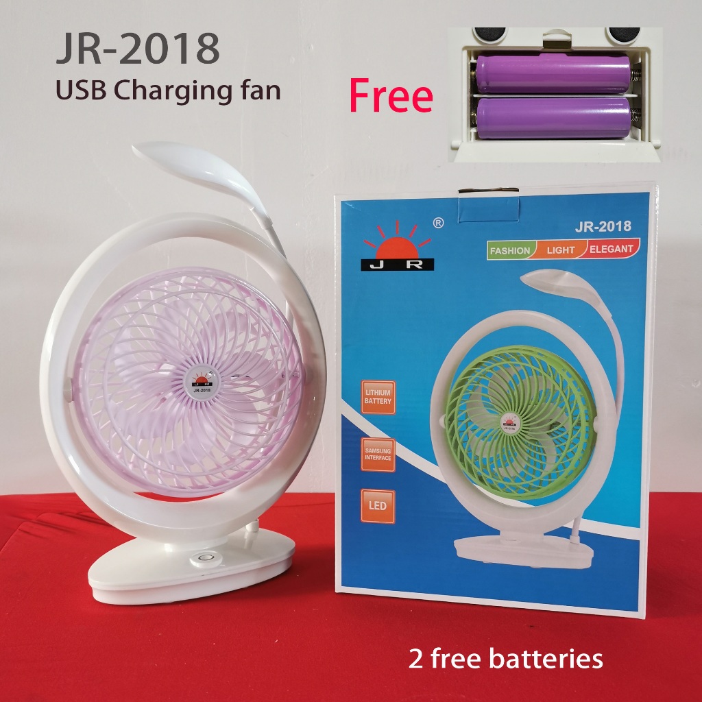 JR-2018 Mini table fan with Lamp Electronic fan mini desk fan ...