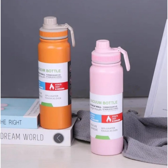 FAFA 600ML/800ML/1000ML Double Wall Keep Hot and Cold 304 Stainless Steel Sport Tumbler | Shopee ...