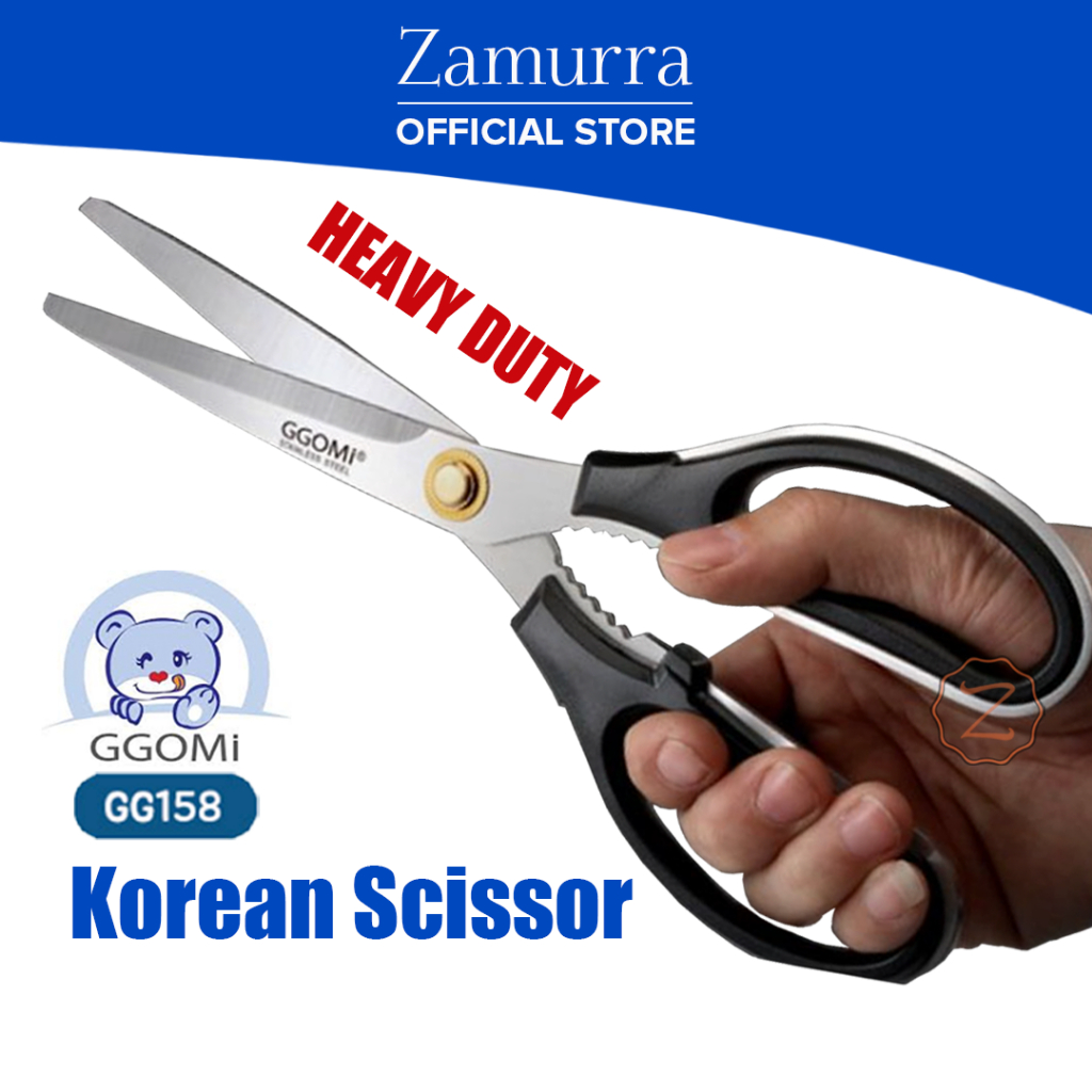 GGOMi GG158 Multifunction Kitchen Scissors Heavy Duty Stainless Steel Kitchen Scissor Chicken ...