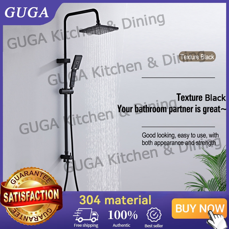 GUGA Shower Set 304 Stainless Steel Bathroom 2 in 1 Shower Set Single ...