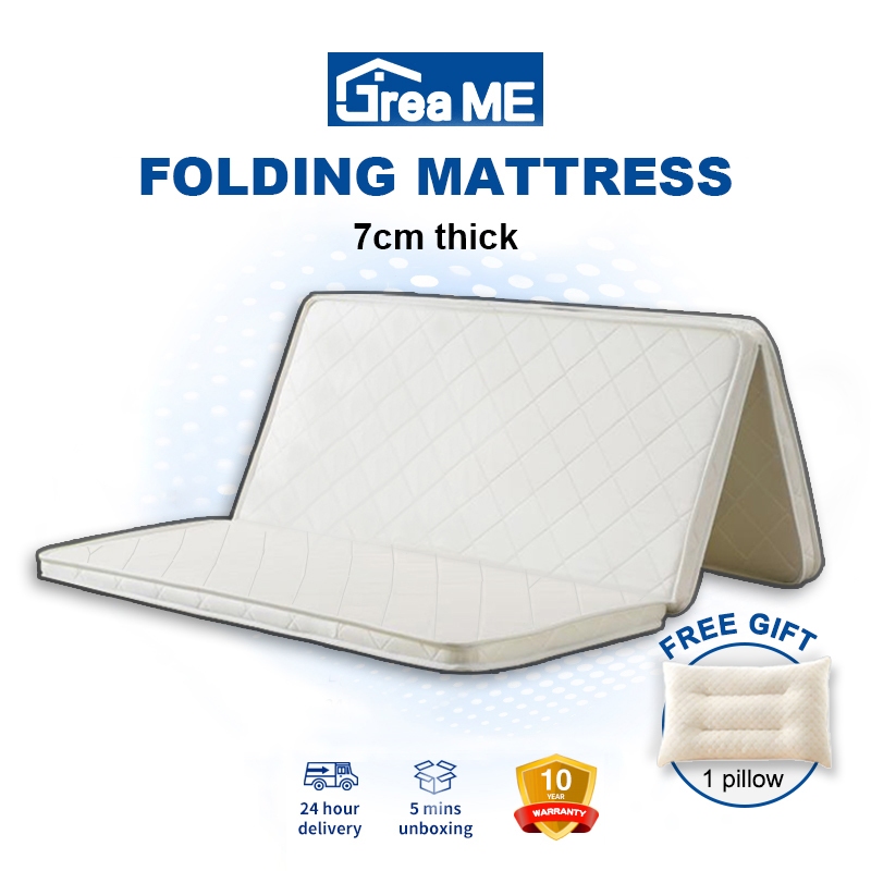 Dreame 7cm Foldable Foam Mattress 100% foam sponge soft and comfortable ...