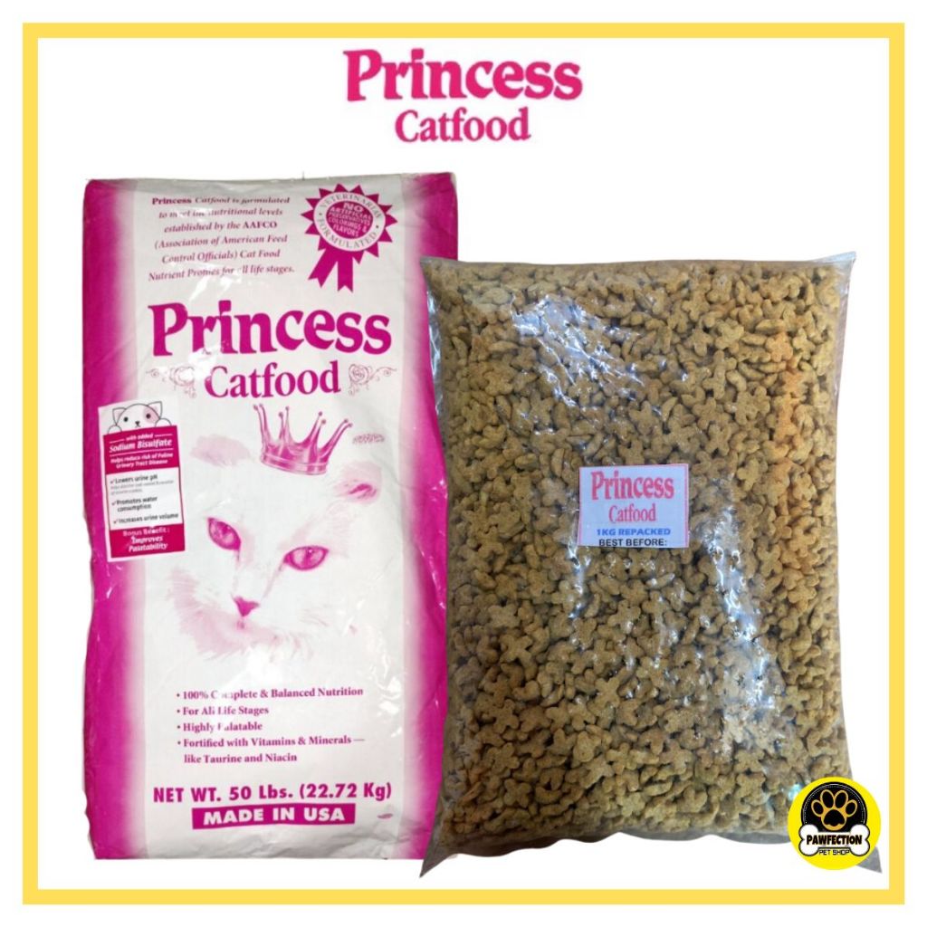 Princess Cat food for all life stages 1KG REPACKED | Shopee Philippines