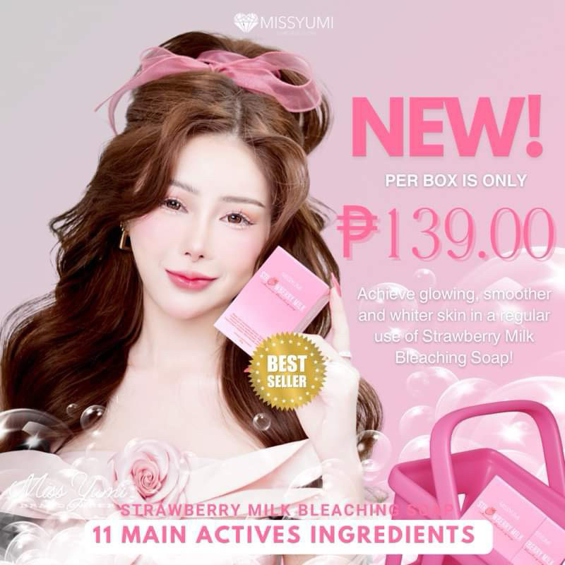 Miss Yumi Strawberry bleaching soap | Shopee Philippines