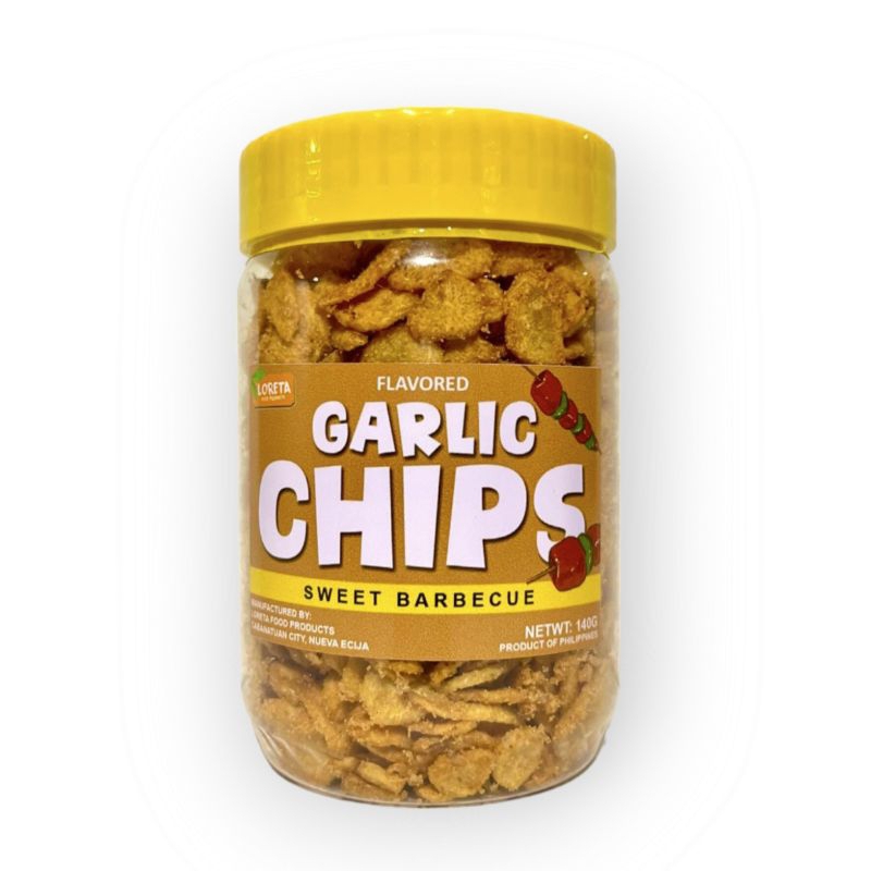 Garlic chips sweet barbecue flavor 140g | Shopee Philippines