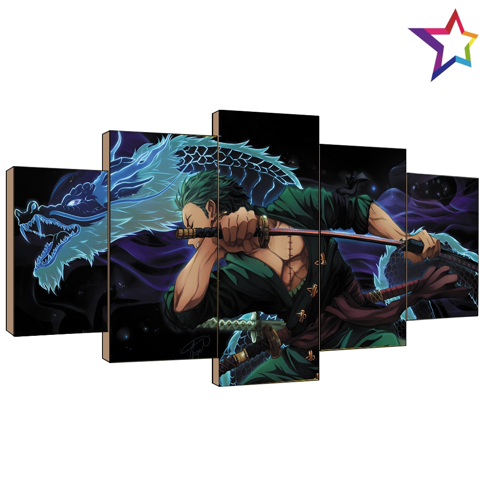 ONE PIECE Anime 5 Pieces Posters Wall Decoration Waterproof Walls ...