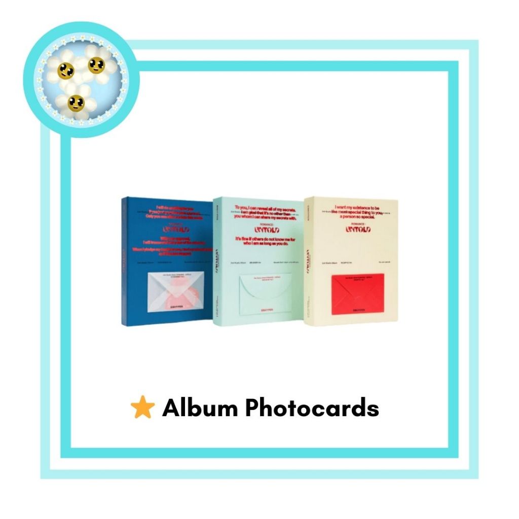 [Official] ROMANCE : UNTOLD Album Photocards | Shopee Philippines
