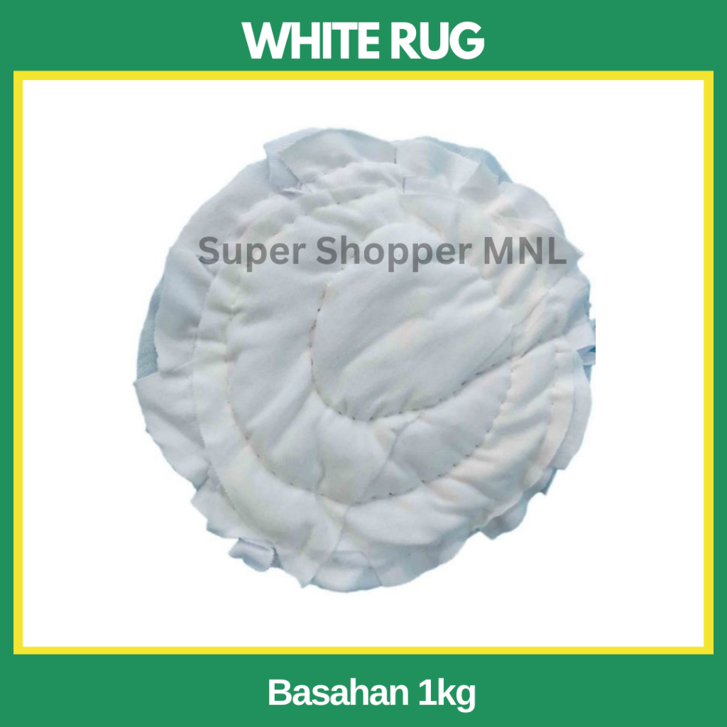 1kg white round rug basahan | Shopee Philippines