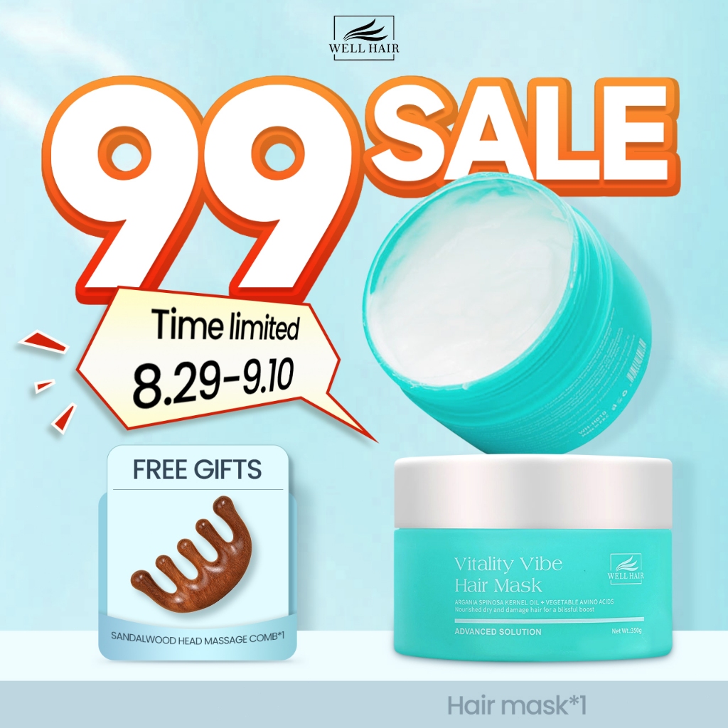 Well Hair Hair Mask Hair Treatment Vitality Vibe Deeply Nourish Dry ...