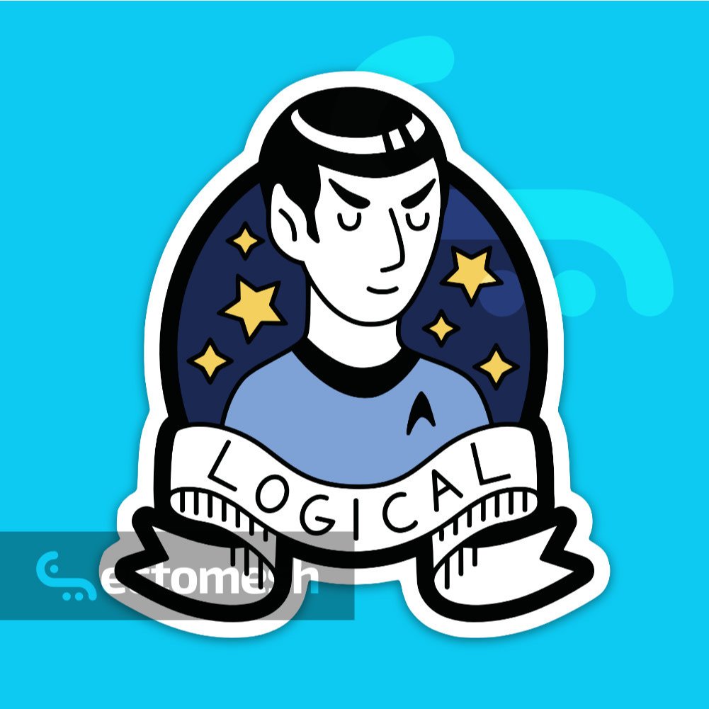 Logical Spock - Star Trek Vinyl Waterproof Car Sticker by EctoMesh ...