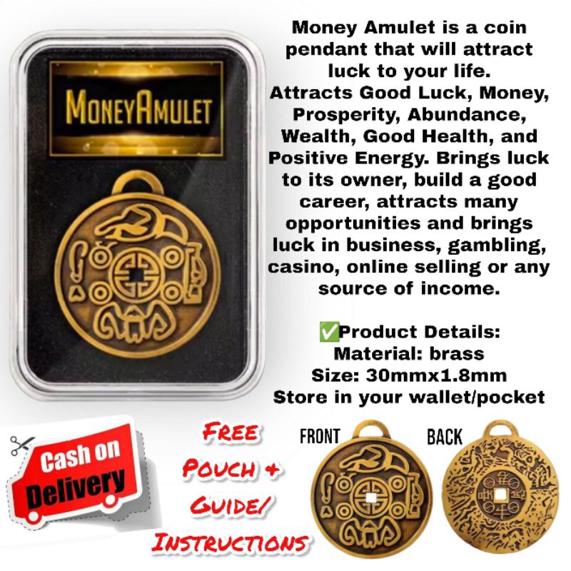 Money Amulet Pendant Money Magnet Charms with Oracion | Shopee Philippines