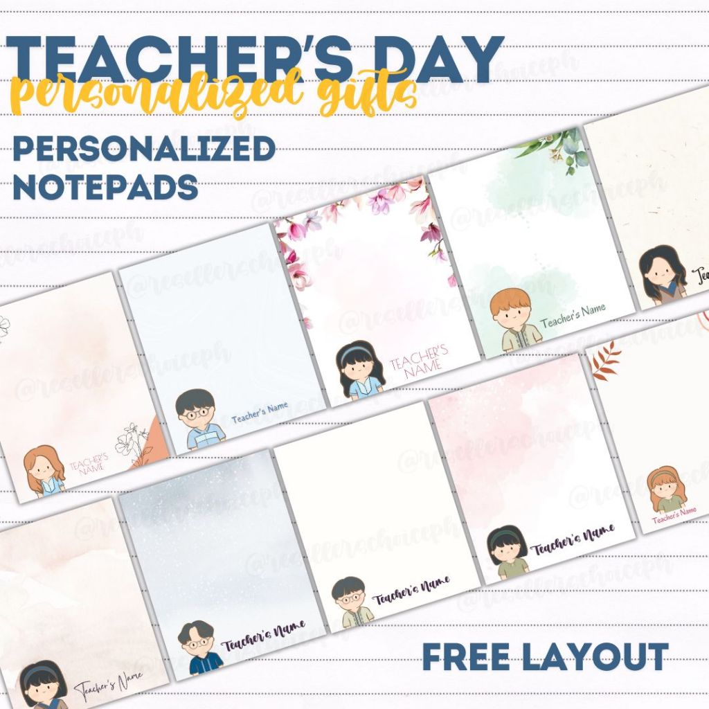 Teachers Day Edition! Personalized Notepads | Shopee Philippines