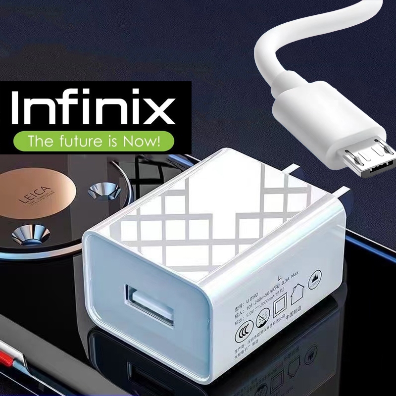 Infinix Charger Original Fast Charger 15W Micro USB 2IN1 Adapter Set ...
