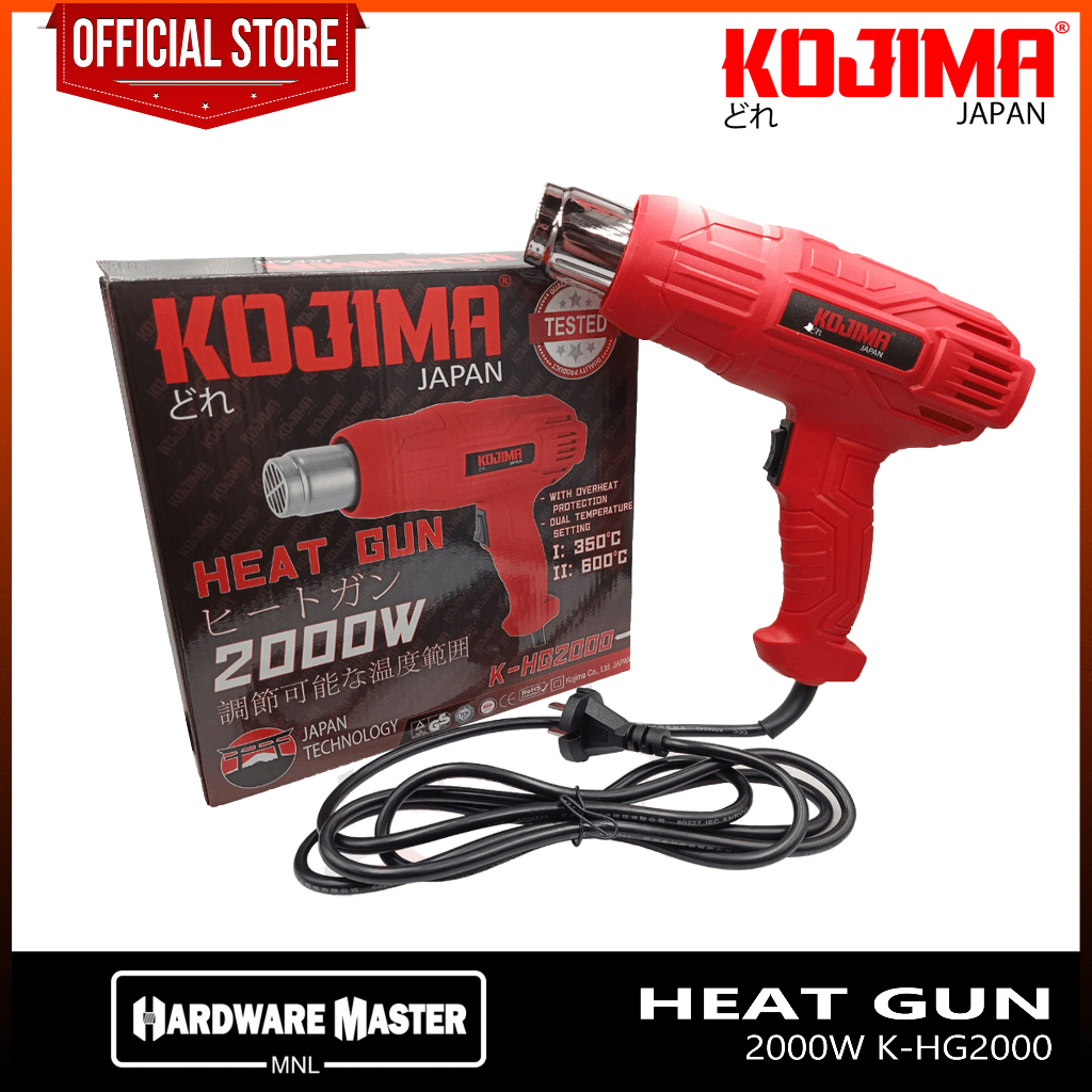 Kojima Heat Gun Hot Air Gun 2000W K-HG2000 Original Authentic | Shopee ...
